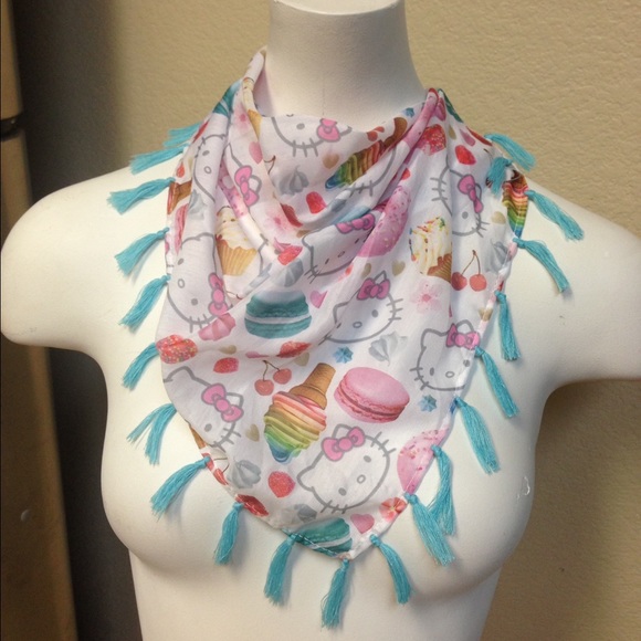 H&M | Accessories | Nwt Hm Hello Kitty Triangle Scarf | Poshmark